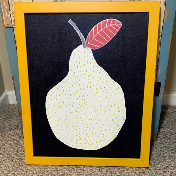 Original Painting | Art | Anthropologie Inspired Modern Pear Art Print ...